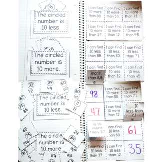 Add 10 More & 10 Less Mentally: 1.NBT.C.5 First Grade Math