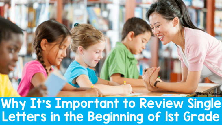 Why It's Important to Review the Alphabet in First Grade