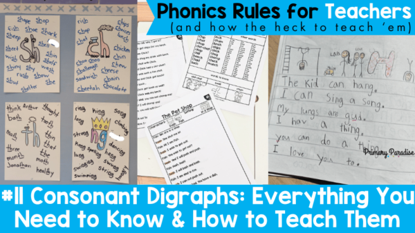 Consonant Digraphs How to Teach: Phonics Rules for Teachers