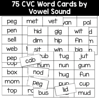 CVC Fluency Words to Sentences Science of Reading Aligned