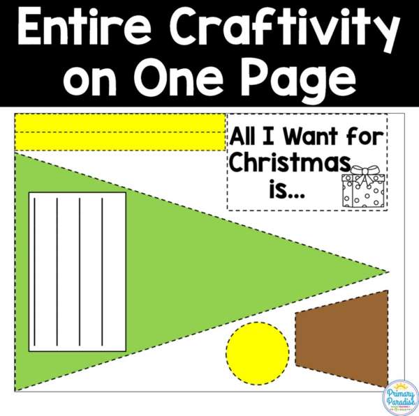 Christmas Craft: Christmas TreeOne Page Craftivity