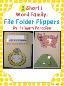 Short Vowel Word Families: File Folder Flippers