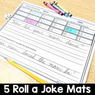 Joke Handwriting Practice: Cursive