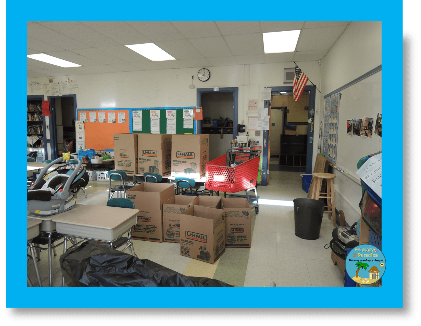 Moving Rooms: Sweat, Boxes, and Books Oh My!