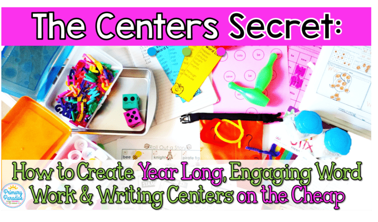Centers: Year Long, Engaging Word Work & Writing Ideas for Teachers