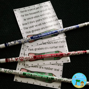 Easy Pencil Themed BTS Student Gift FREEBIE