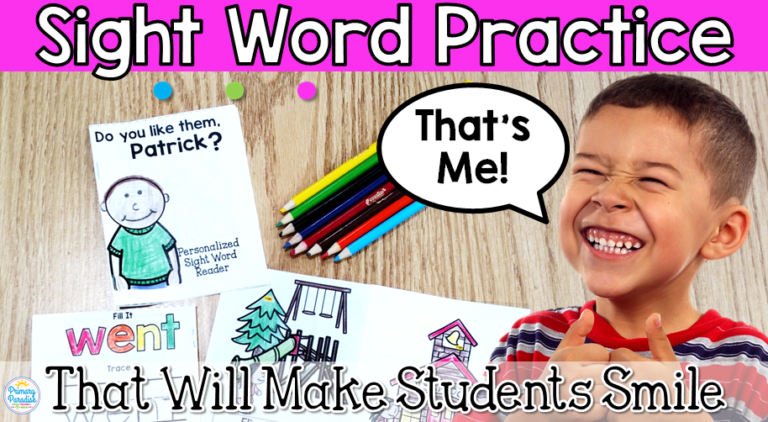 Sight Words Practice That Will Make Students Smile!