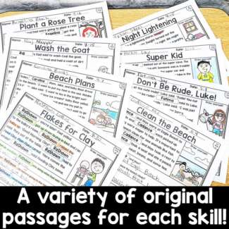 PERSONALIZED Reading Passages: Skill Based Bundle