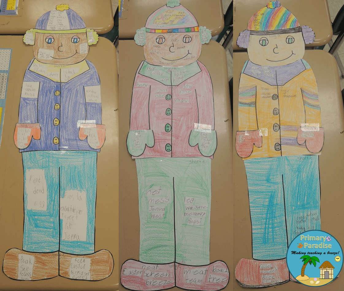 Vowel Craftivity Examples