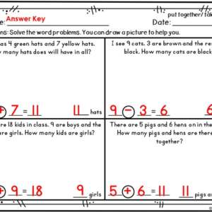 1.OA.A.1 Activities for First Grade: Addition & Subtraction Word Problems