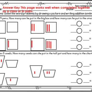 1.OA.A.1 Activities for First Grade: Addition & Subtraction Word Problems
