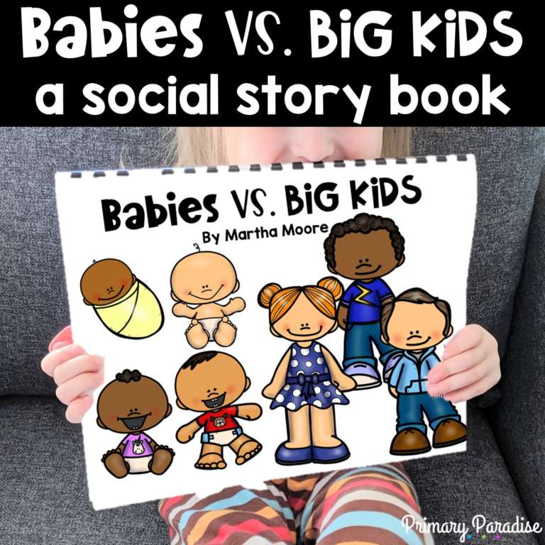 New Baby Social Story for Siblings: Babies VS Big Kids