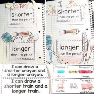 Compare Length: 1.MD.A.1 First Grade Common Core Math Activities