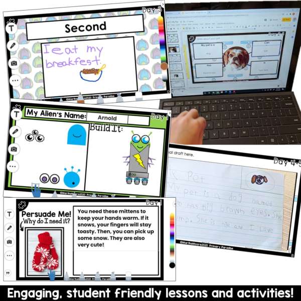 Digital Writing Curriculum for K-2 Resource for Google Slides