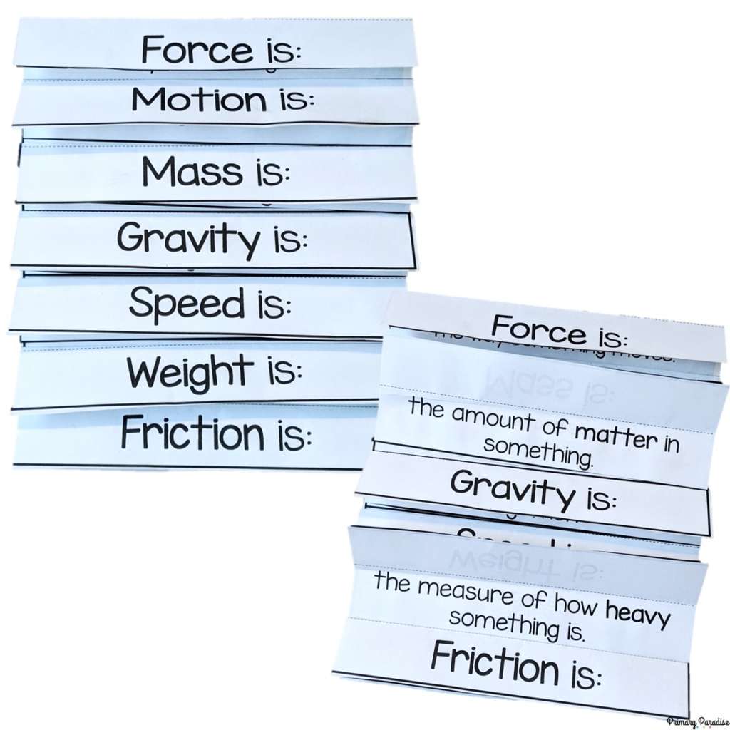 Forces and Motion Lapbook: Perfect for Informational Writing Support