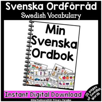 Swedish Vocabulary Instant Download for Swedish Expats
