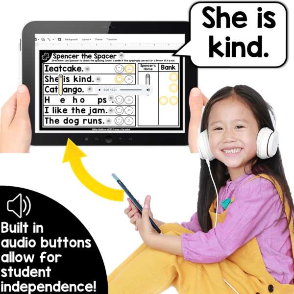 Digital Basic Sentences Practice for Google Slides: Distance Learning